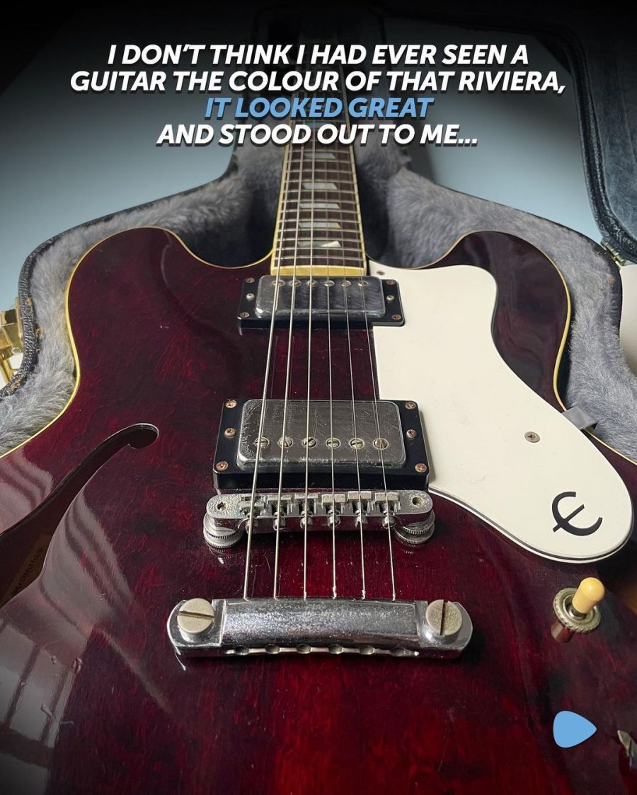 Epiphone Riviera (Matsumoku, Wine Red) – The Chief's Guitars – Noel ...