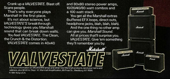 A key to the early Oasis sound: Noel Gallagher’s Marshall Valvestate ...